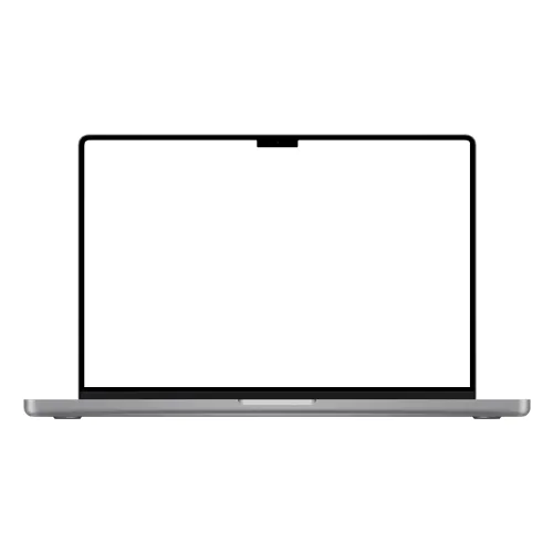 New Macbook Pro Mockup Front View